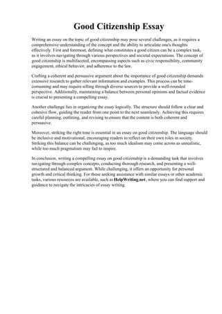 Good Citizenship Essay.pdf