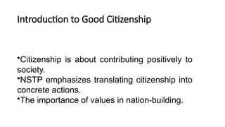 Good Citizenship Values for NSTP Education.pptx
