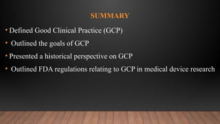 good clinical practice dept of pharmacology | PPTX