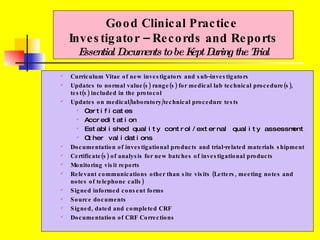 Good Clinical Practice | PPT