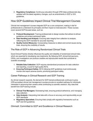 Good Clinical Practice_ Foundation for Safe and Effective Clinical ...