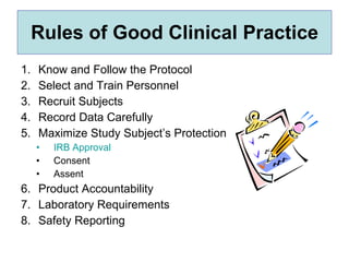 Good Clinical Practices (Final With Links) | PPT
