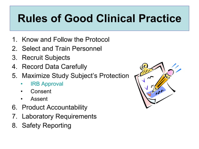Good Clinical Practices (Final With Links) | PPT