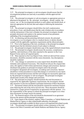 GCP Guideline published by Turkish Medicine and Medical Device Agency | PDF