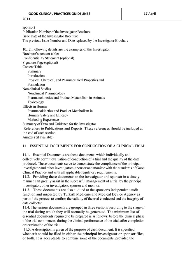 GCP Guideline published by Turkish Medicine and Medical Device Agency ...