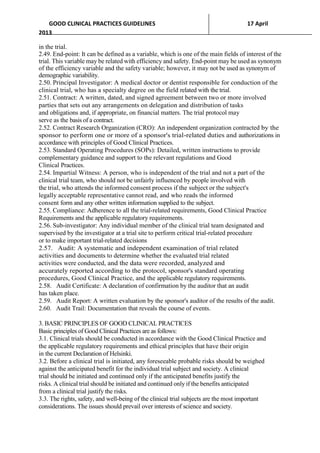 GCP Guideline published by Turkish Medicine and Medical Device Agency | PDF
