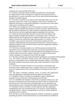 GCP Guideline published by Turkish Medicine and Medical Device Agency | PDF