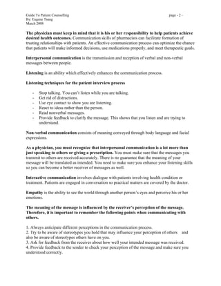 Good communication skills | PDF | Infectious Diseases | Diseases and ...