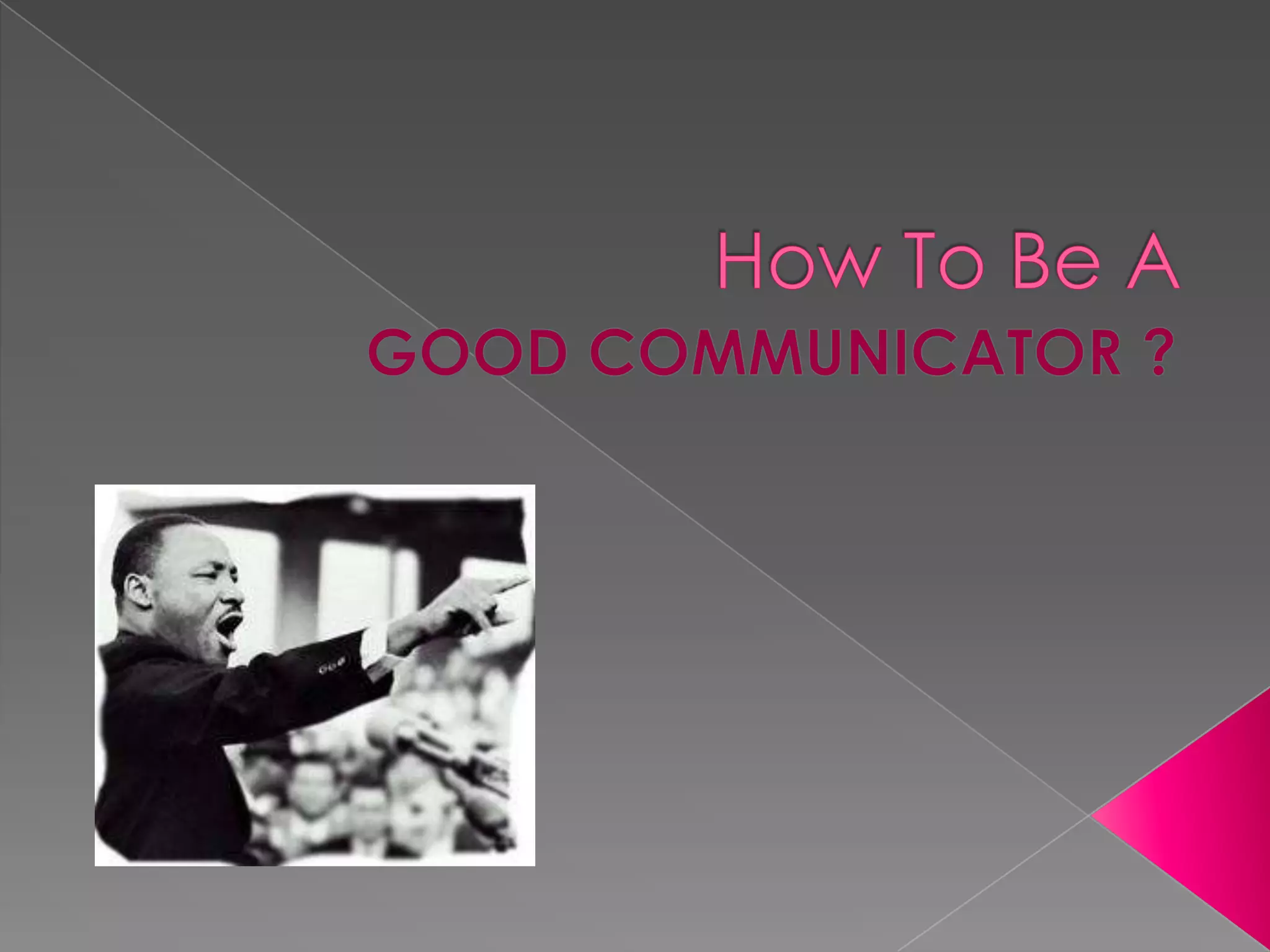 Good communicator | PPTX