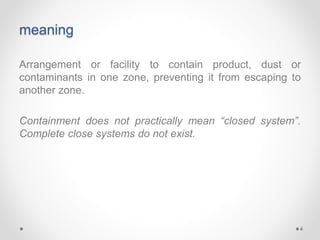 Good containment practices | PPSX