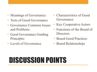 Good coop governance | PPTX