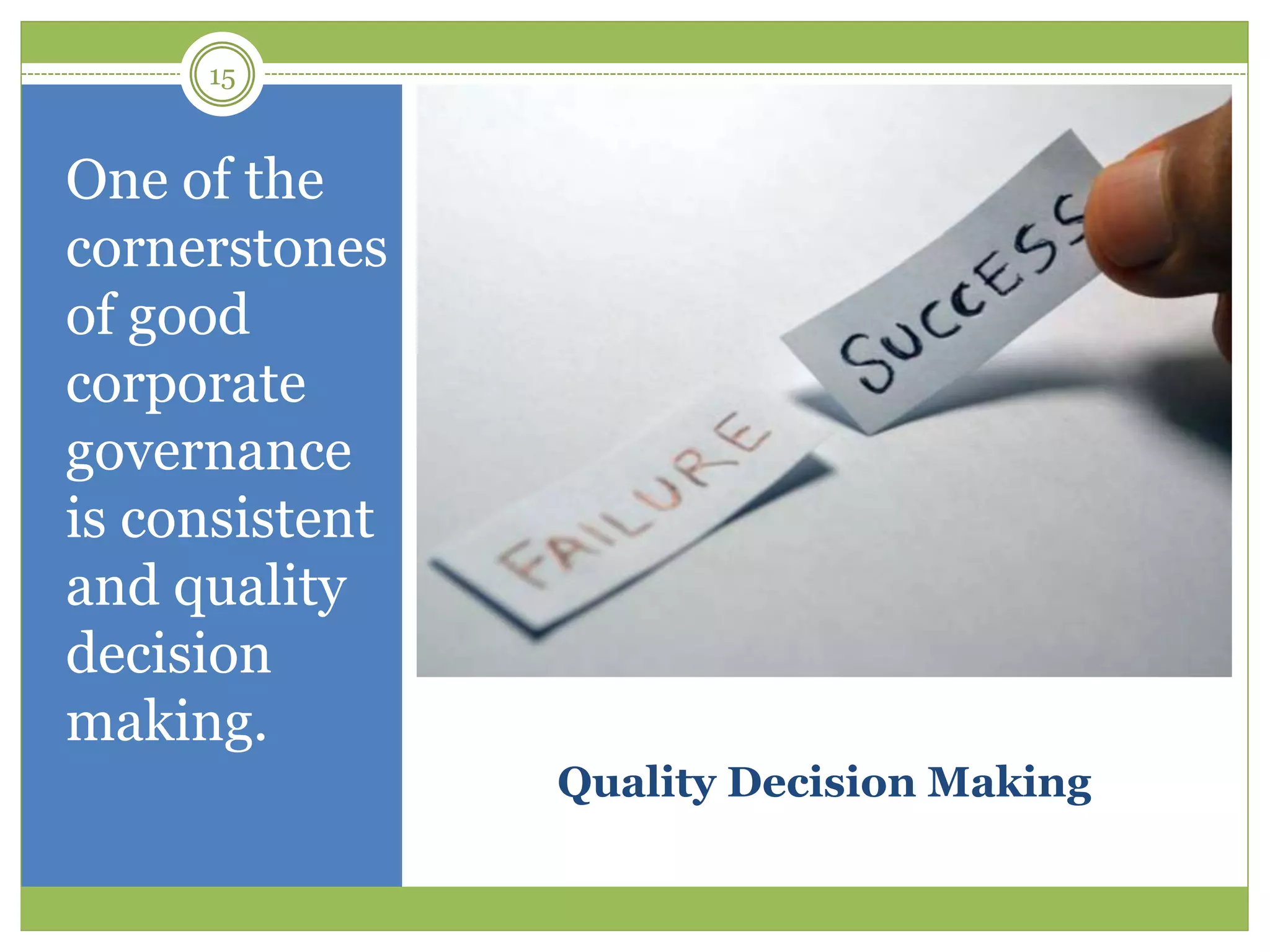 Good corporate governance | PPTX
