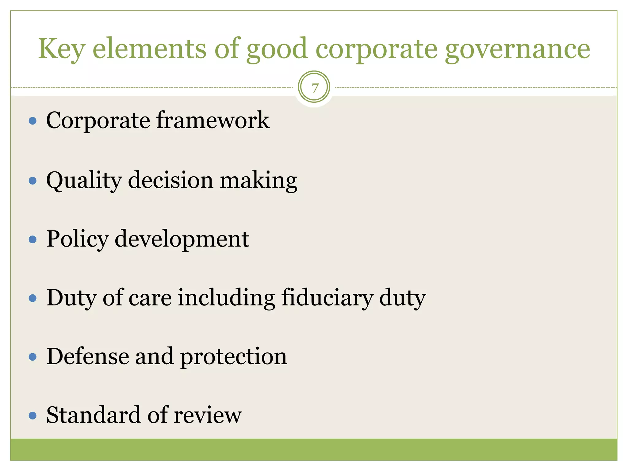Good corporate governance | PPTX