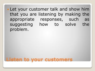 Good Customer Services – Rules | PPTX