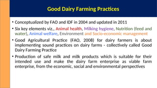 Good Dairy Management Practices for Dairy Cattle Production System | PPT