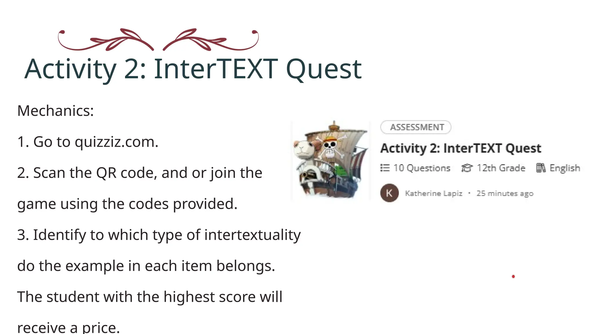 Intertextuality as a technique in Darama | PPTX