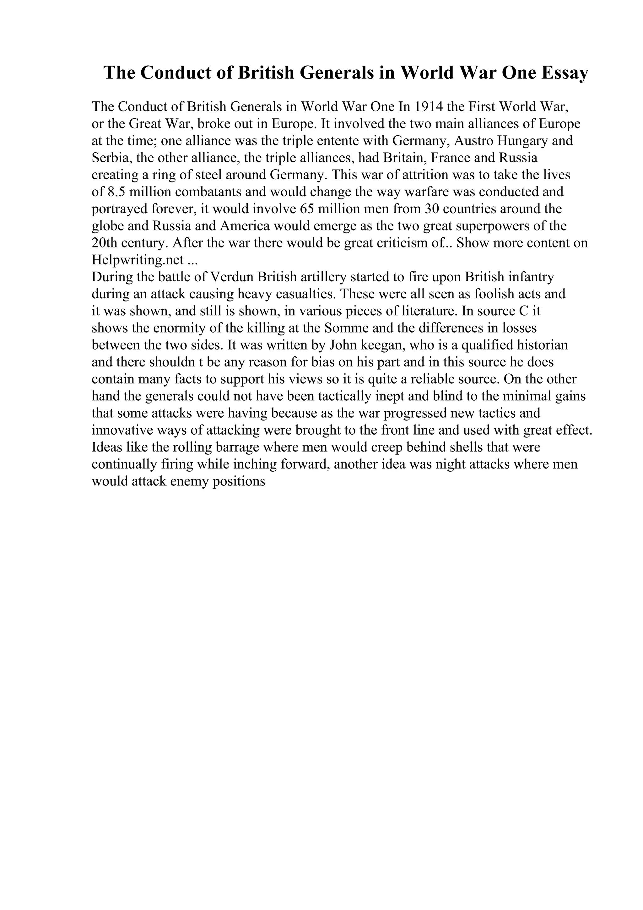 Good Descriptive Essay Examples | PDF