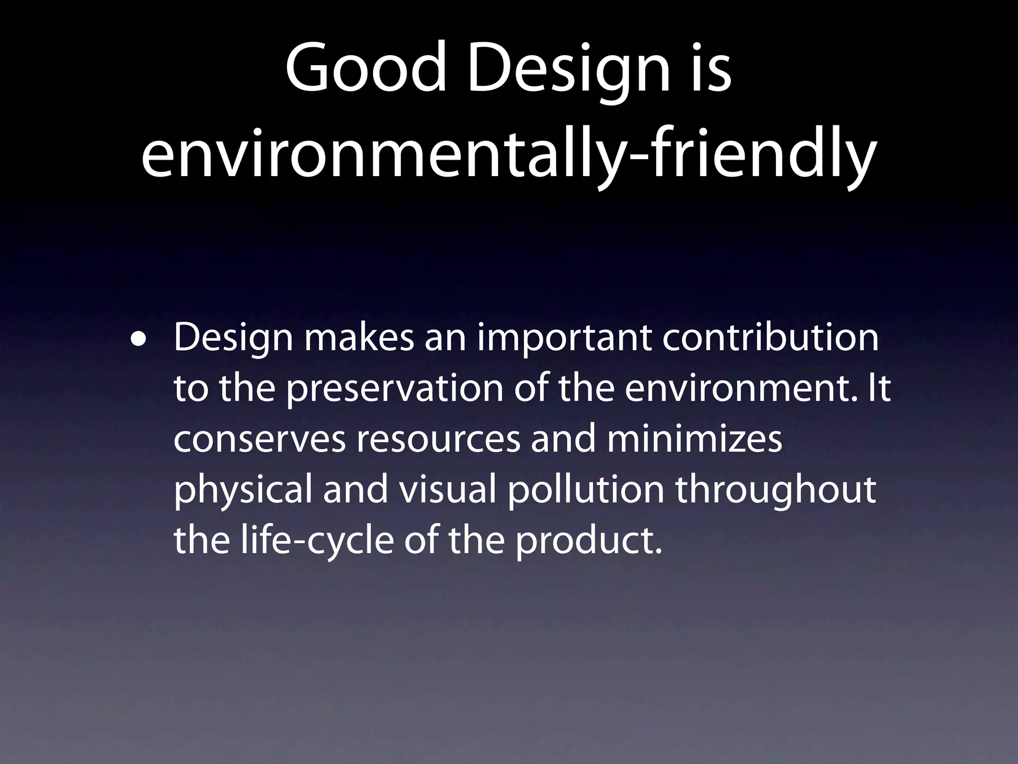 10 principles for Good design | KEY