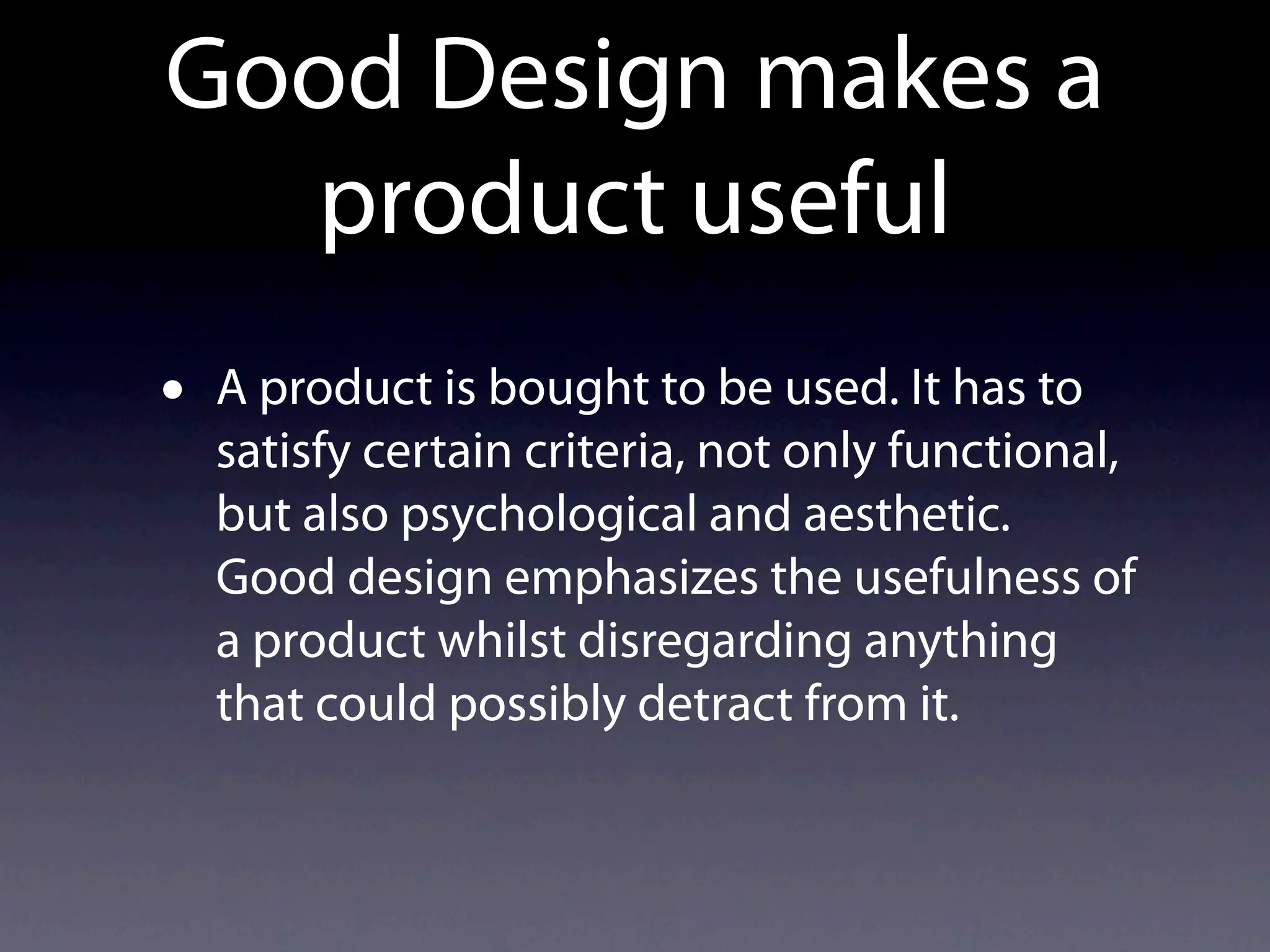 10 principles for Good design | KEY