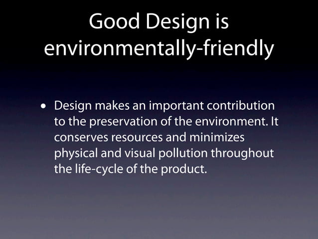 10 principles for Good design | KEY