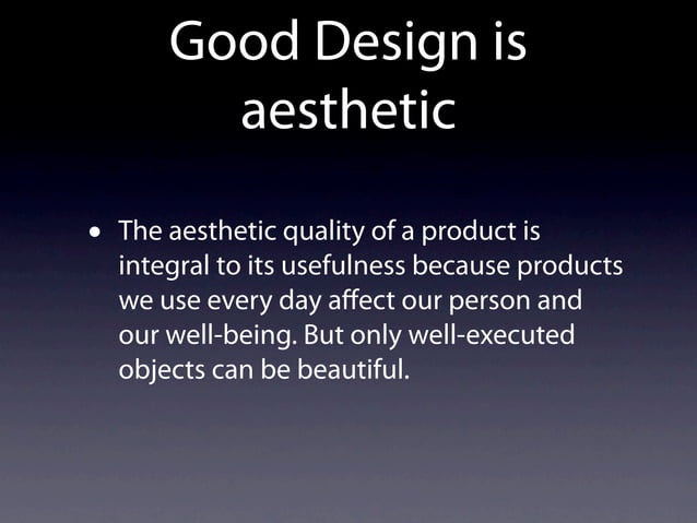 10 principles for Good design | KEY