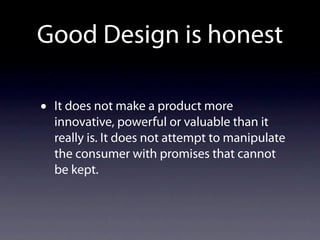10 principles for Good design | KEY
