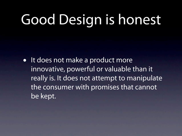 10 principles for Good design | KEY