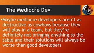 Good developers vs bad developers | PPTX