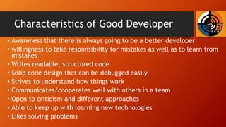 Good developers vs bad developers | PPTX