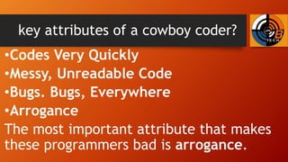 Good developers vs bad developers | PPTX