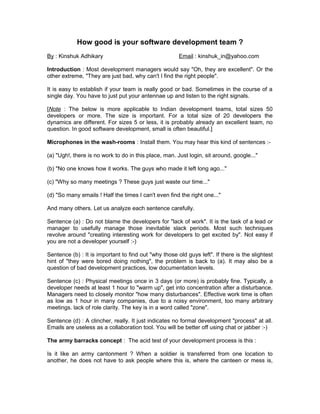 How good is your software development team ? | PDF | Web Development ...