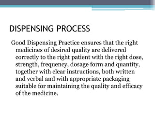 Good dispensing prectice | PPT