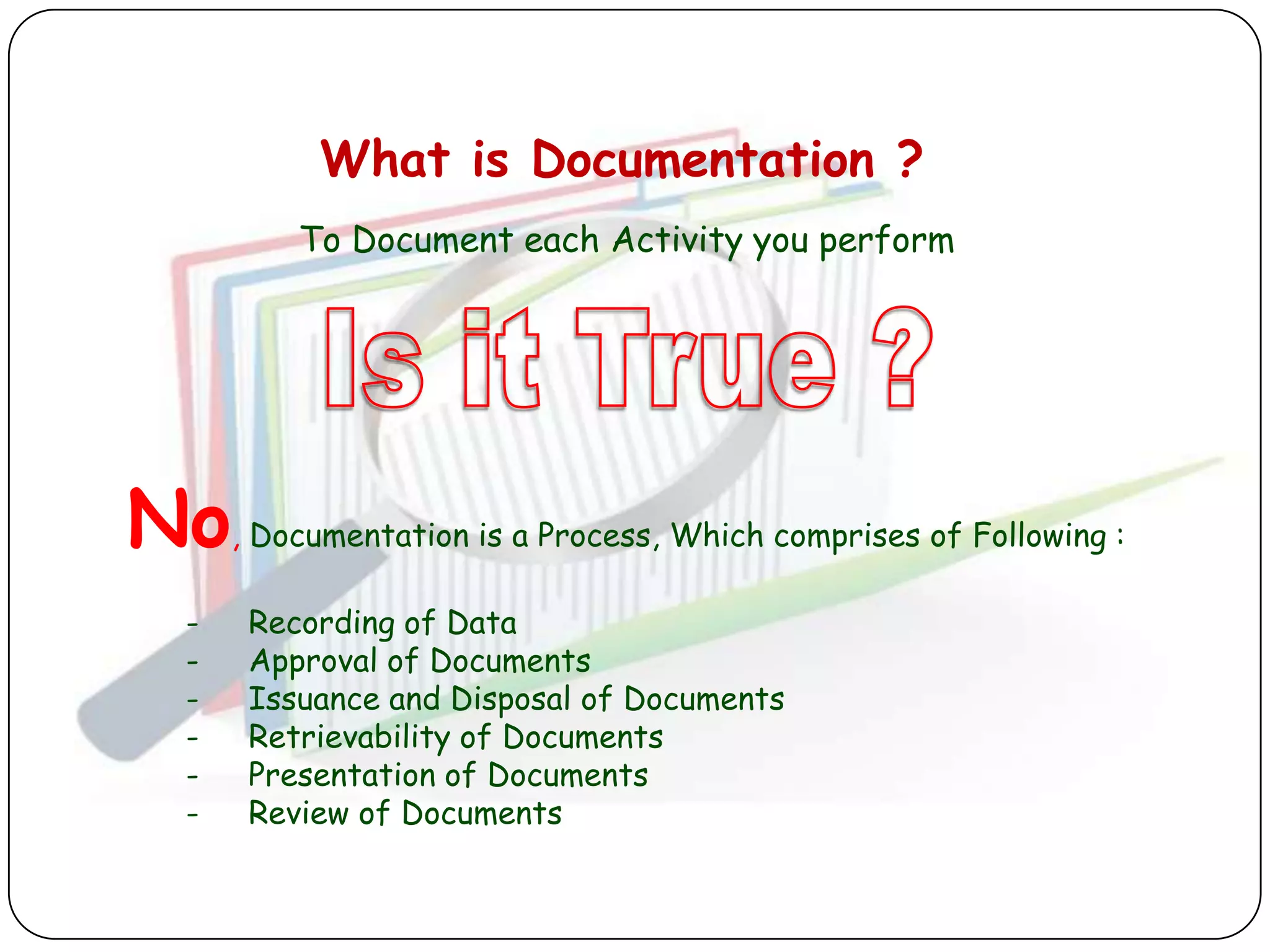 Good documentation practice | PPTX