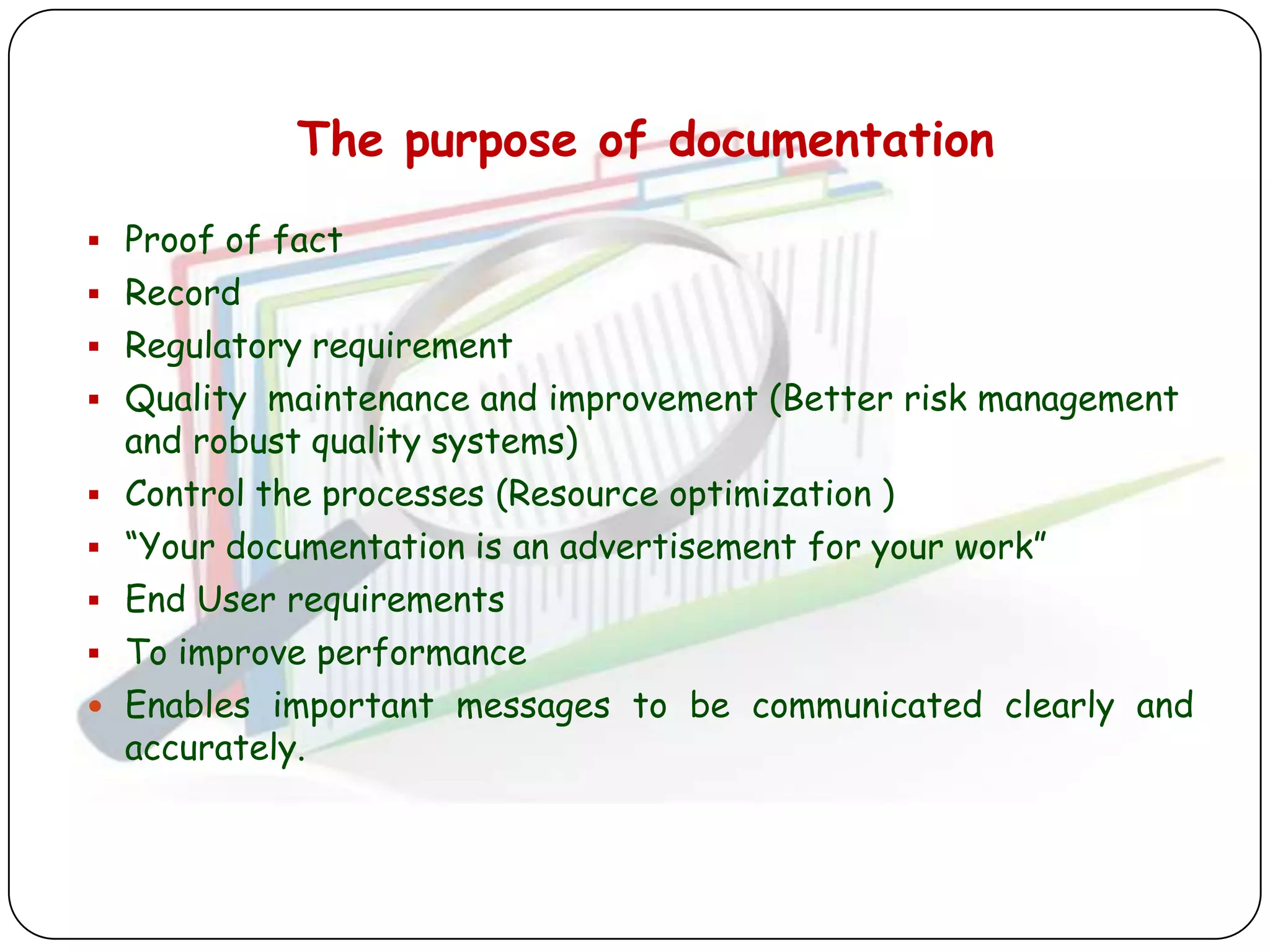 Good documentation practice | PPTX