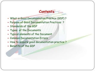 Good documentation practice | PPTX