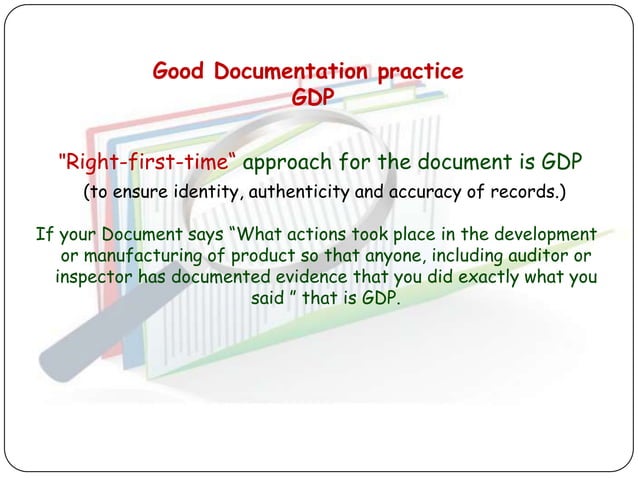 Good documentation practice | PPTX