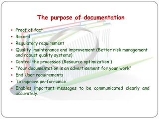 Good documentation practice | PPTX