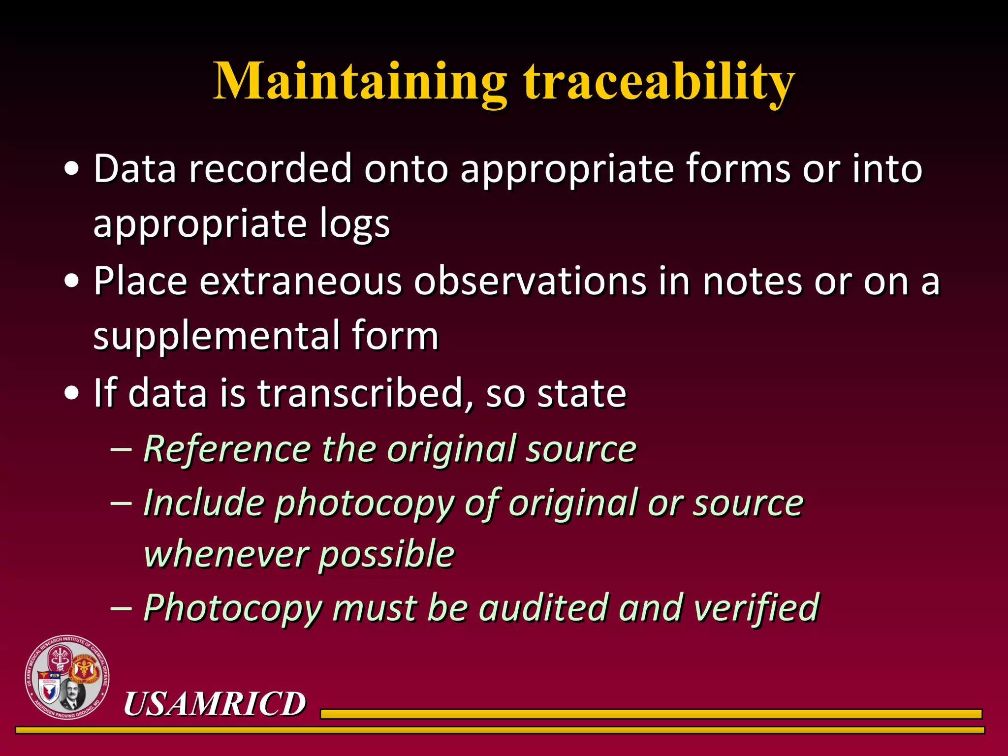 Good Documentation Practice | PPT
