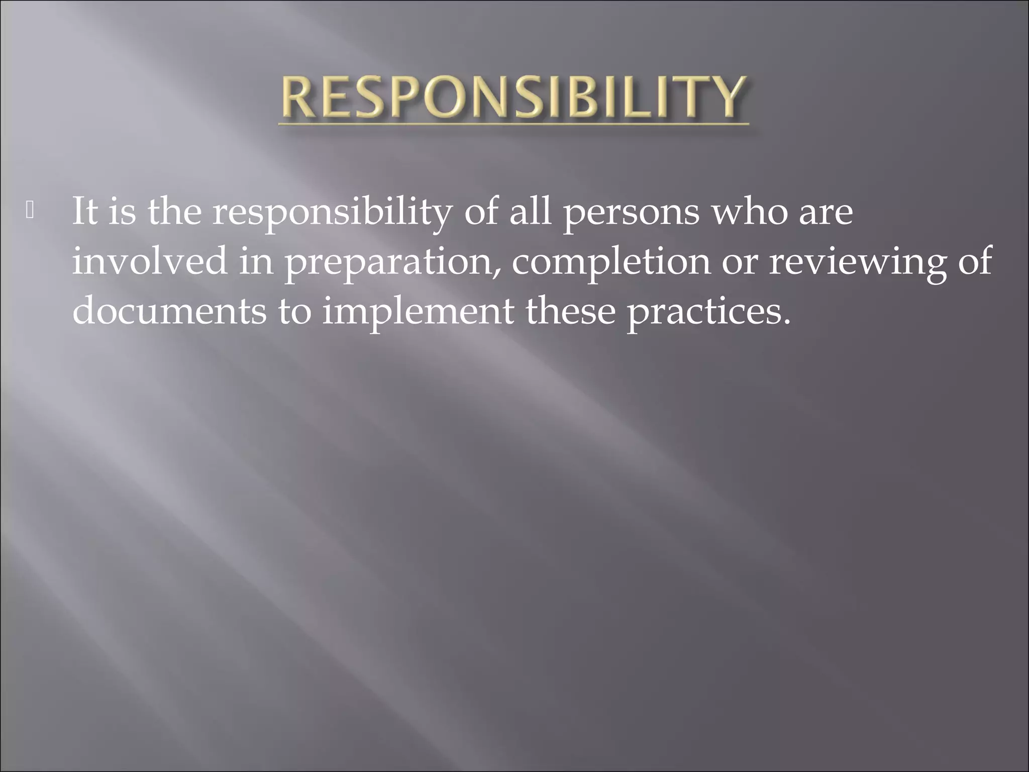 Good documentation practice | PPT