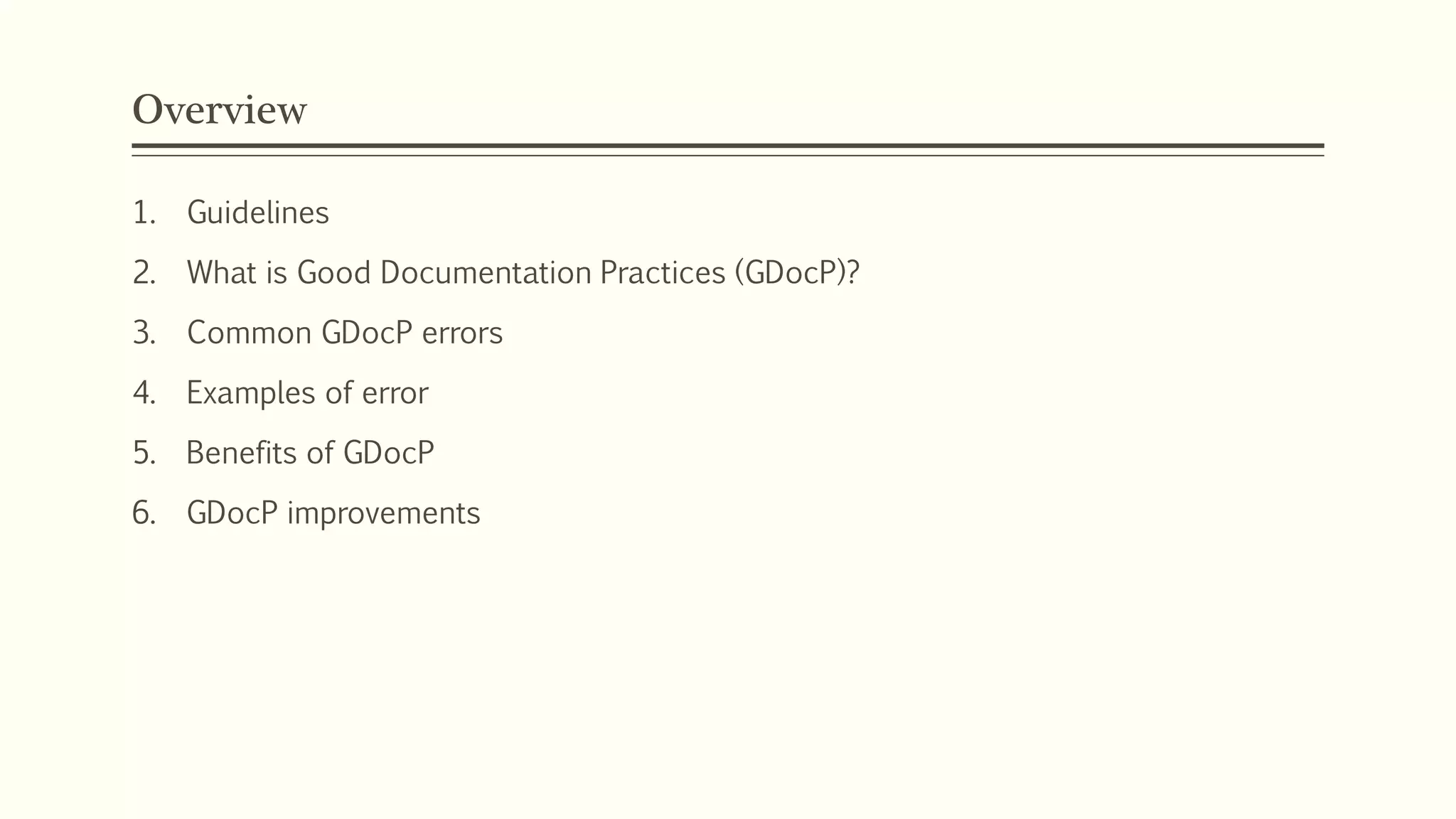 Good Documentation Practices | PPTX