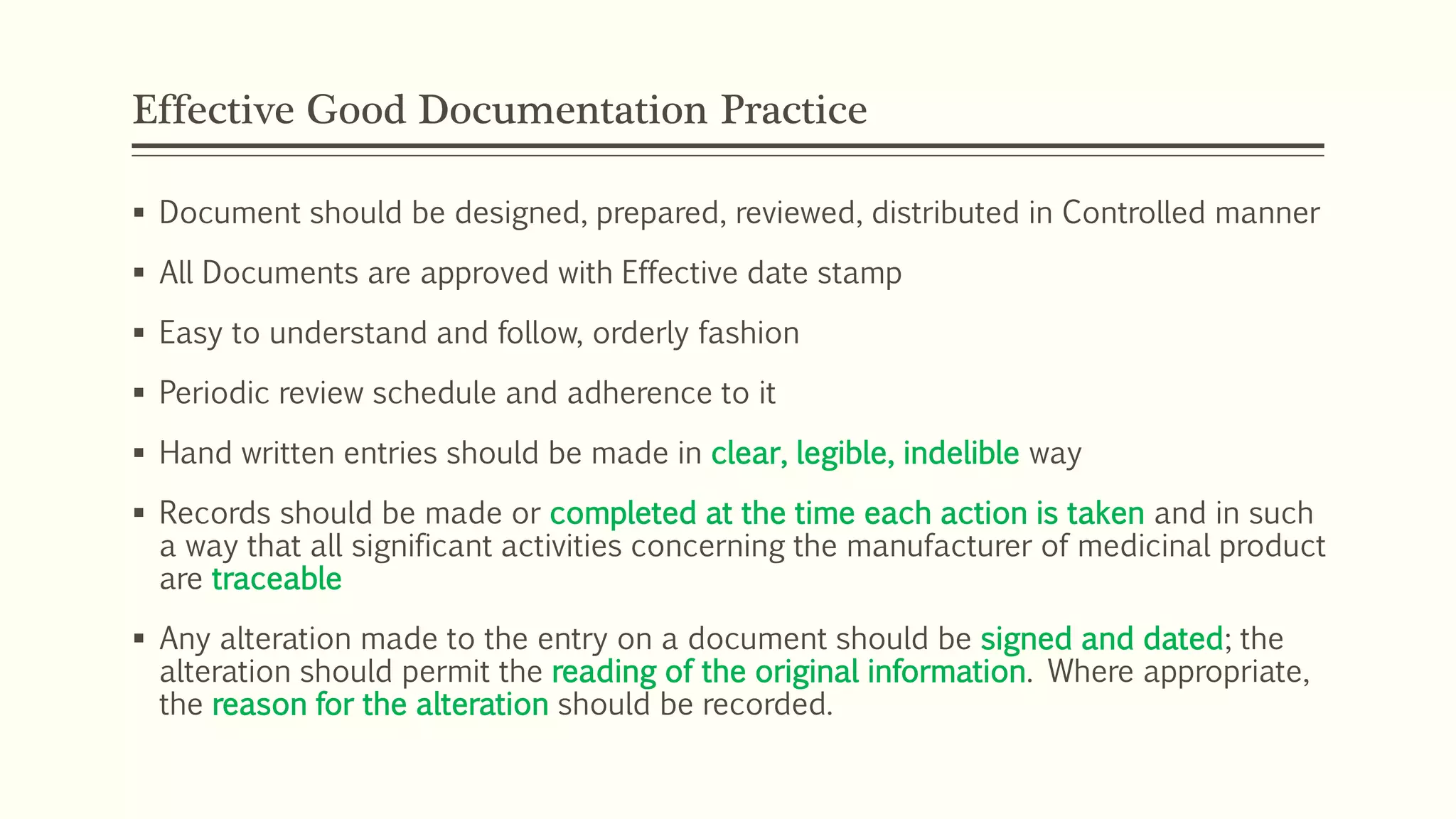 Good Documentation Practices | PPTX