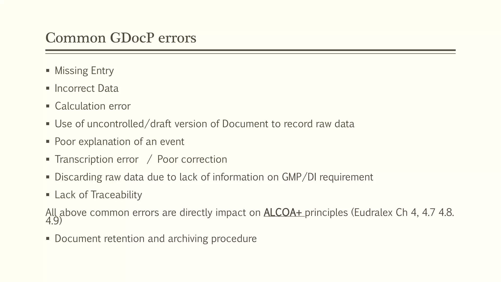 Good Documentation Practices Ppt