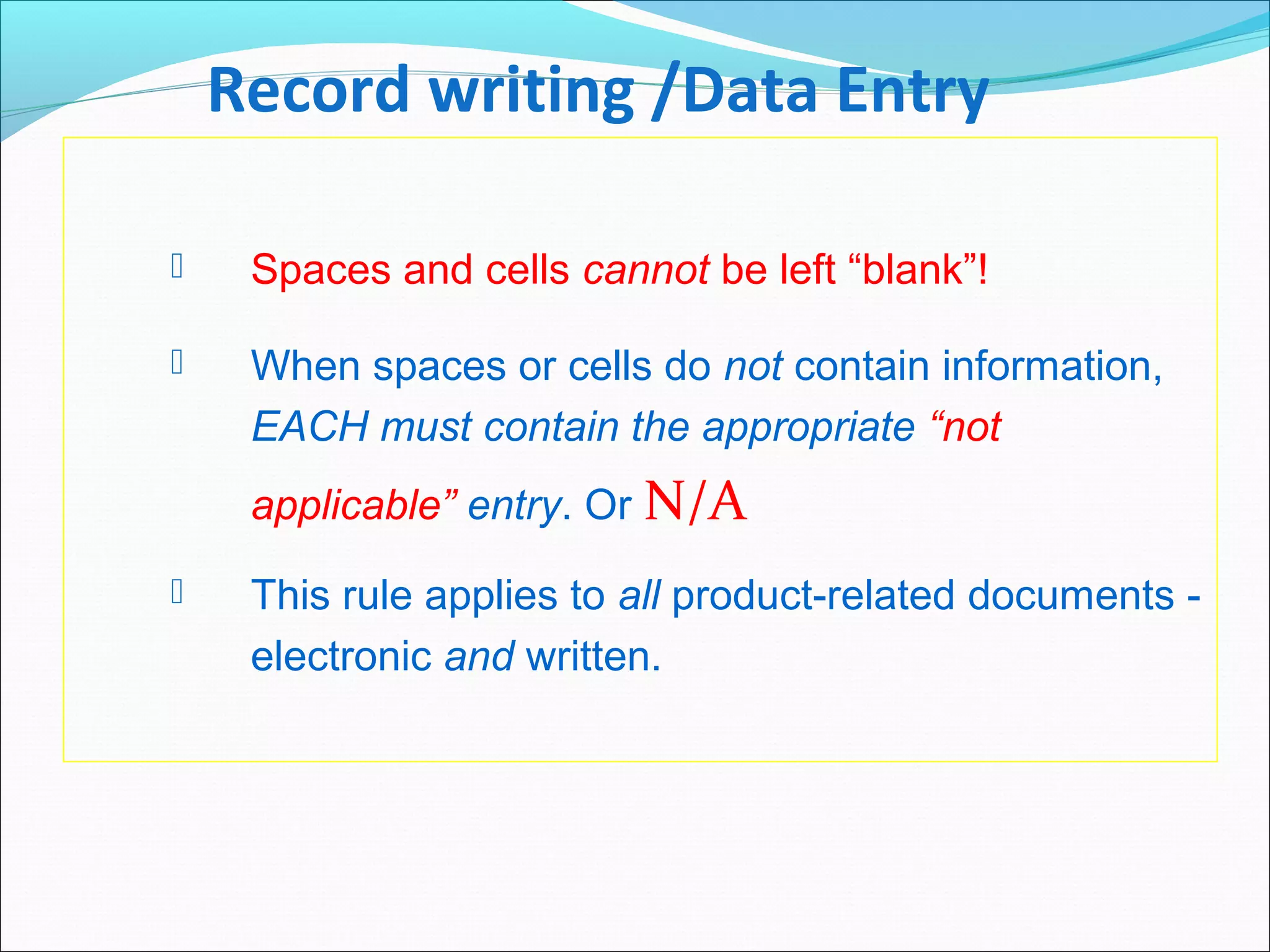 Good Documentation Practice | PPT