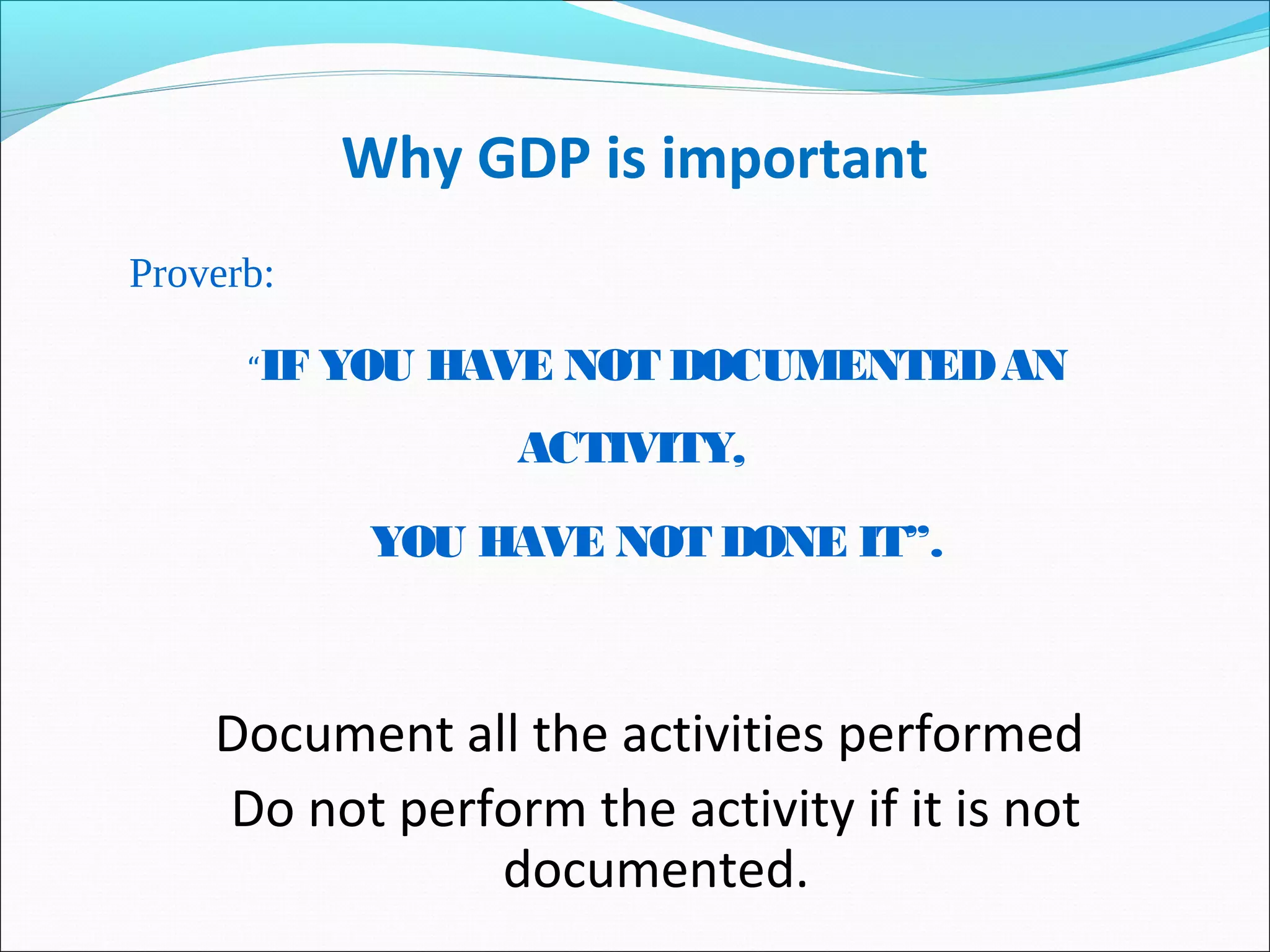 Good Documentation Practice | PPT