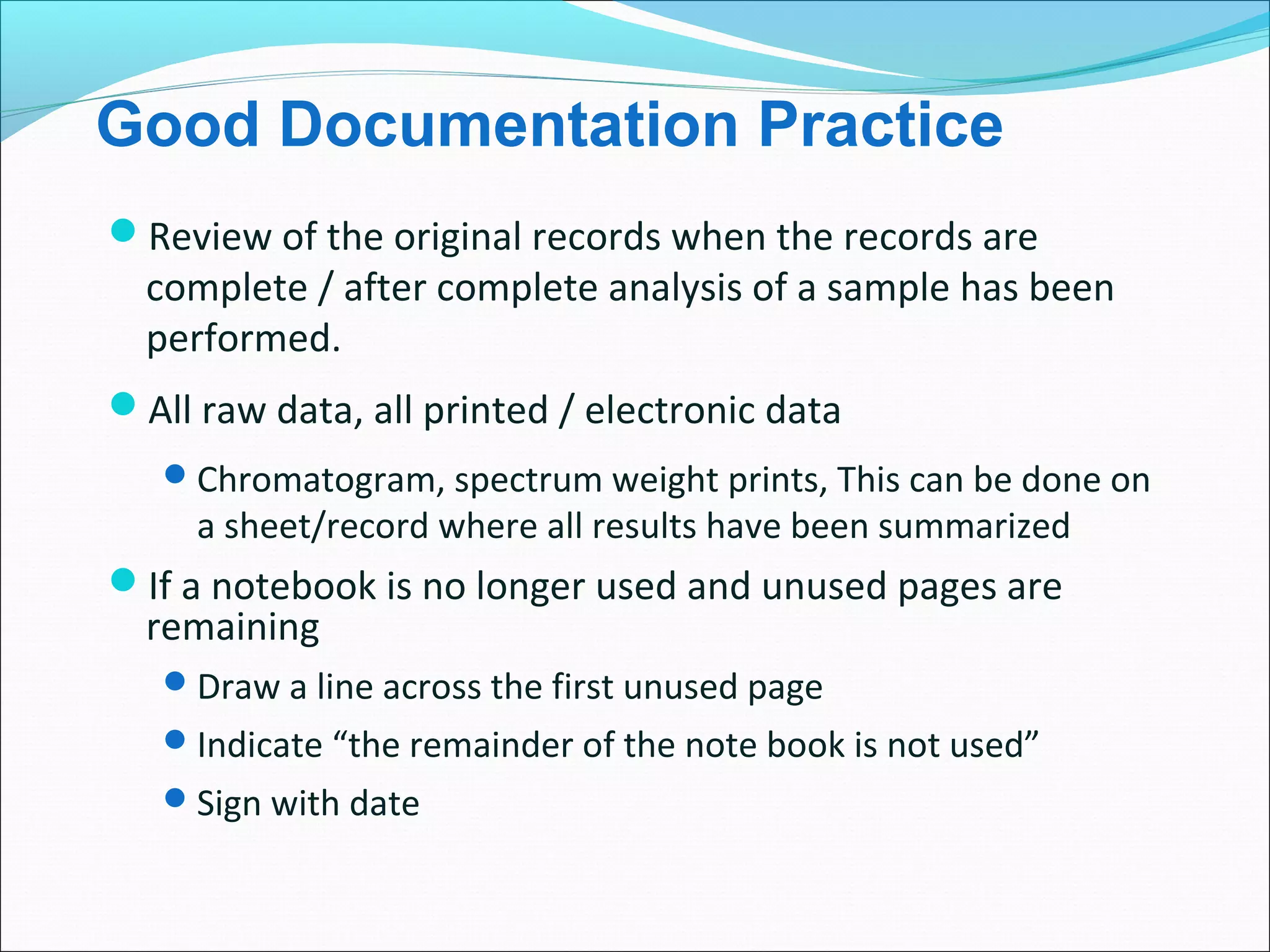 Good Documentation Practice | PPT
