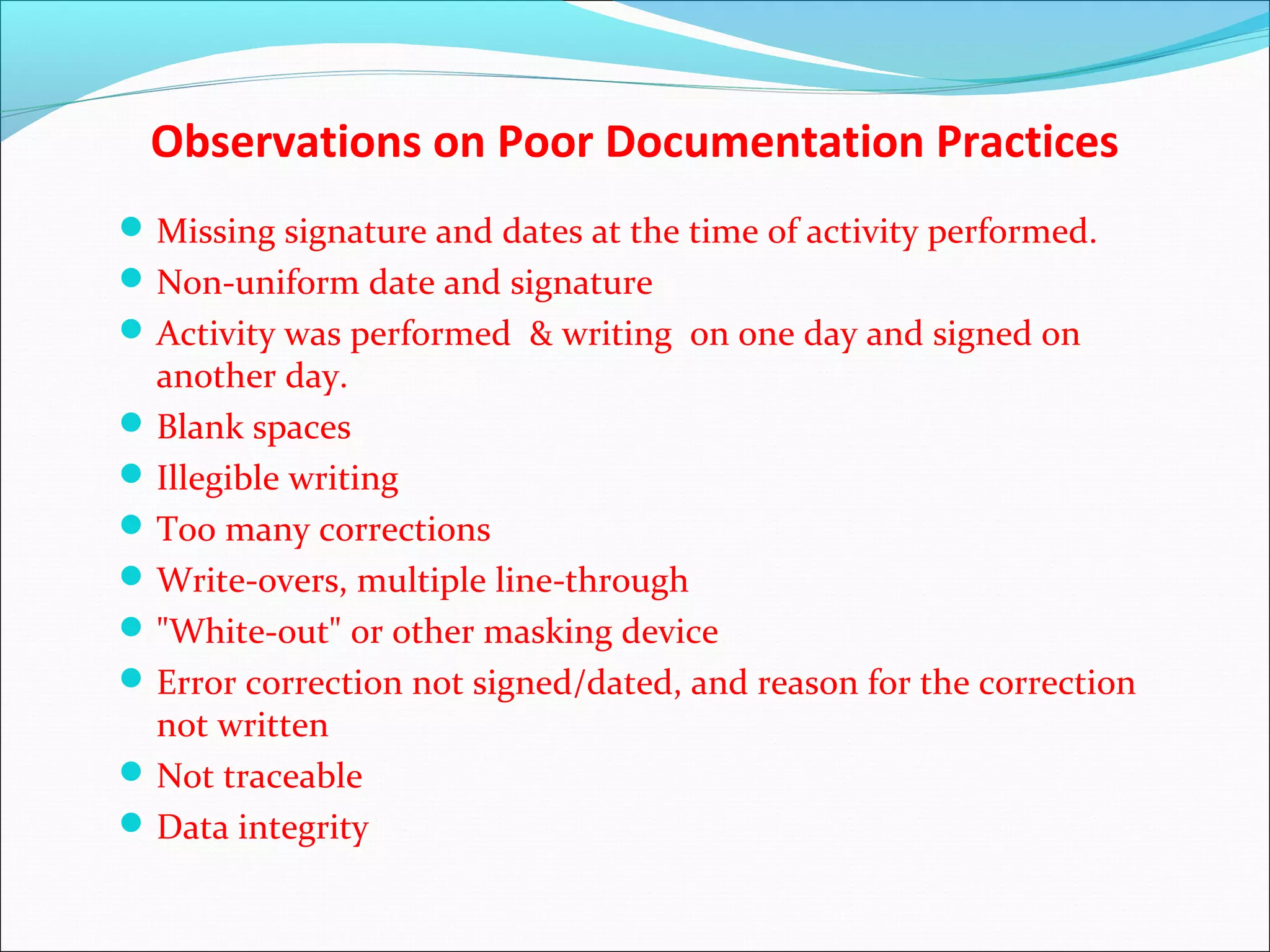 Good Documentation Practice | PPT