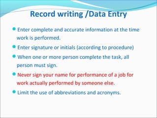 Good Documentation Practice | PPT