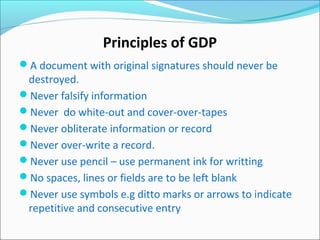 Good Documentation Practice | PPT