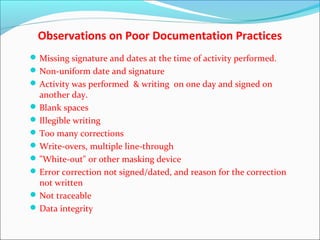 Good Documentation Practice | PPT