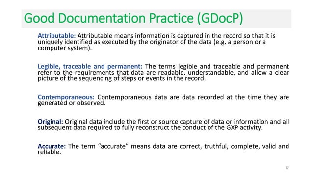 Good documentation practice | PPTX